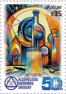 Stamp: Alcoholics Anonymous in Uruguay, 50 Years (UruguayCol:UY 2024.07 ...