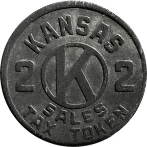 Token: Kansas Sales Tax Token (United States of America(U.S.A. Tax ...