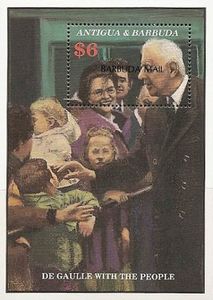 Stamp: Birth Centenary of Charles de Gaulle (1) - Overprinted (Barbuda ...