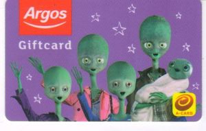 Gift Card: Aliens (Argos, United Kingdom of Great Britain & Northern ...