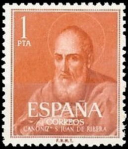 Stamp: St John of Ribera (1532-1611) (Spain(Canonisation of St John of ...