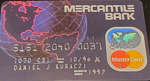 Bank Card: Mercantile Bank (Mercantile Bank of St. Louis, United States ...