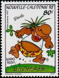 Stamp: "Dédé", le Néo-calédonien Hilare (New Caledonia(Comics) Mi:NC ...
