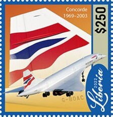 Stamp: Concorde 1969–2003 (Liberia(Concorde (2022)) Yt:LR 7082