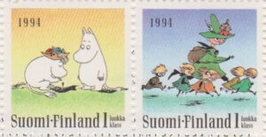 Stamp: Friendship, The Moomins (Finland(Moomins 1994) Mi:FI W169 📮