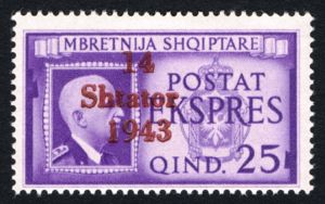 Stamp: Overprint On Proclamation of Albanian independence (Albania ...