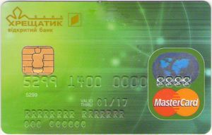 Bank Card: MasterCard Standard (Bank Khreschatyk, UkraineCol:UA-MC-0249
