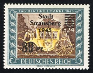 Stamp: Print on German Empire stamp (Germany, Local Post(Strausberg) Mi ...
