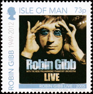 Stamp: Robin Gibb Live, 2005 (Isle of Man(Robin Gibb Commemeration ...