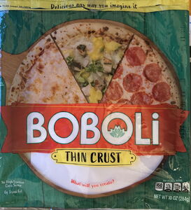 Food Label: Boboli Thin Crust (Bimbo Bakeries USA, Inc., United States ...