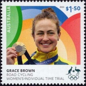 Stamp: Grace Brown, Road Cycling - Women's Individual Time Trial ...