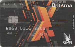 Bank Card: Tabungan BRI BritAma (BRI (Indonesia), IndonesiaCol:ID-GM-0204