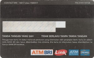 Bank Card: Tabungan BRI BritAma (BRI (Indonesia), IndonesiaCol:ID-GM-0204