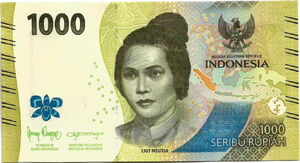 Banknote: 1,000 Rupiah (Indonesia(2022-2024 Issue) Wor:P-162c