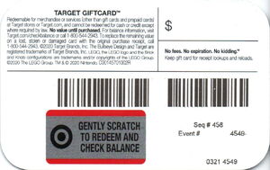 Gift Card: Lego - Super Mario (Target, United States of America(Lego ...