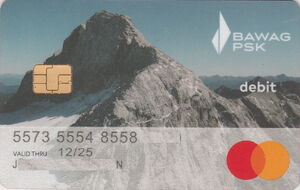 Bank Card: BAWAG P.S.K. Mastercard (Bawag P.S.K., AustriaCol:AT-MC-0039 💳