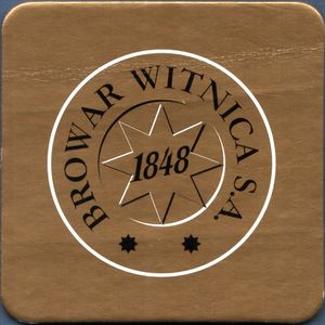 Beer Coaster: Browar Witnica S.A. (Browar Witnica, PolandCol:PL-001456