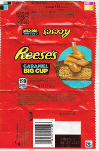 Chocolate Wrapper: Reese's caramel big cup (Hershey Chocolate U.S.A ...