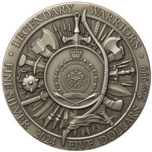 Coin: 5 Dollars (Legendary Warriors - Geronimo) (Niue(Numismatic ...