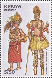 Stamp: Duruma (Kenya(Ceremonial Costumes (1989)) Mi:KE 497,Sn:KE 507,Yt ...