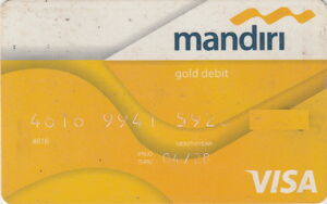 Tarjeta de Banco: Bank Mandiri - Visa debit gold (Bank Mandiri ...