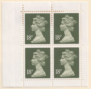 Stamp: Queen Elizabeth II - Decimal Machin booklet pane (United Kingdom of Great Britain ...
