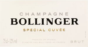 Drink Label: Champagne Bollinger Brut Special Cuvée (Champagne ...