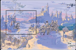 Stamp: Allied Landings in Provence (Operation Dragoon), 80 Years ...