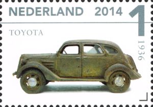 Stamp: Toyota (Netherlands(Oltimers Louwman museum) Mi:NL 3217,Yt:NL ...