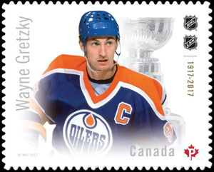 Stamp: Wayne Gretzky (Canada(Canadian Hockey Legends 2017) Sn:CA 3032i 📮
