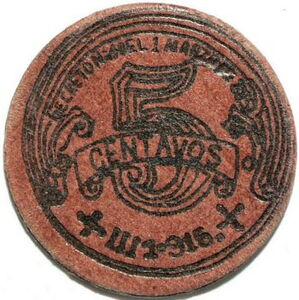 Banknote: 5 Centavo (Mexico(Specialized Issues Revolutionary) Wor:S-877b.3