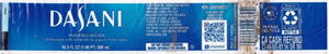 Drink Label: Dasani (Coca-Cola Company, United States of AmericaCol:US ...