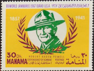 Stamp: Lord Robert Baden-Powell (1857-1941), Founder Scout Movement ...