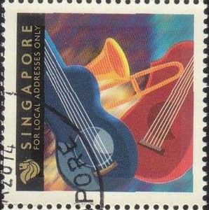 Stamp: Musical Instruments (Singapore(Greetings Stamps (2001)) Mi:SG ...