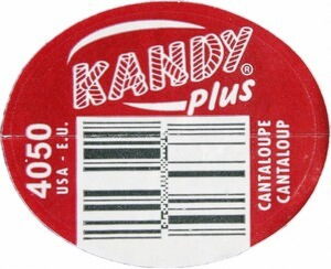 Fruit Sticker: Kandy Plus #4050 Cantaloupe (United States of AmericaCol ...