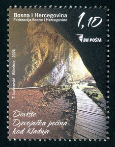 Stamp: The Maiden's Cave, Kladnje (Bosnia and HerzegovinaMi:BA 874,Sn ...