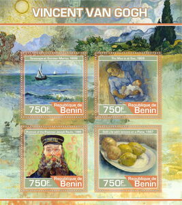 Stamp: Paintings by Vincent van Gogh (Benin: Illegal Stamps(Paintings ...