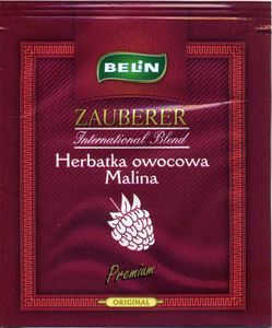 Tea Bag: Herbatka owocowa Malina (Belin, Poland) (Zauberer) Col:TB-PL-0875