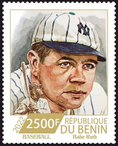Stamp: Baseball Babe Ruth (Benin: Illegal Stamps(Famous People (2022 ...