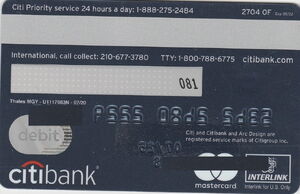 Tarjeta de Banco: Citi Priority (Citibank, Estados Unidos de AméricaCol ...