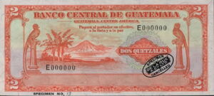 Banknote: 2 Quetzales (Guatemala(1936 Issue) Wor:P-18 As