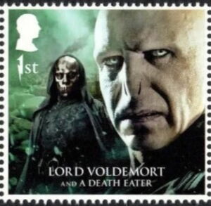 Stamp: Lord Voldemort and A Death Eater (United Kingdom of Great ...