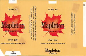 Paquete de Cigarrillos: Mapleton (Estados Unidos de AméricaCol:US-CT-0044 🚬