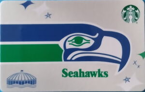 כרטיס מתנה: NFL Seattle Seahawks (Starbucks, ארצות הברית(Regional ...