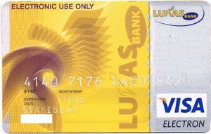 Bank Card: Fractal Yellow (Lukas Bank, PolandCol:PL-VE-0026.03 💳