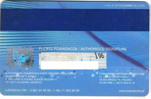 Bank Card: Czip Blue (Lukas Bank, PolandCol:PL-VE-0028.02