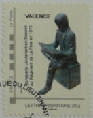 Stamp: Inauguration of Statue Lieutenant Bonaparte, Valence (France ...