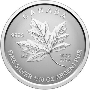 Coin: 2 Dollars (60th anniversary of Canada’s flag Maple leaf 2025 ...