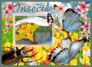 Stamp: Camel Moth (Cabo Verde: Illegal Stamps(Insects 2016) Col:CV 2016 ...