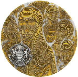 Coin: 2,000 CFA Francs (Anubis Guardian of the Afterlife) (Gabon(1960 ...